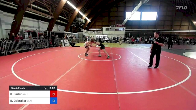 132A lbs Semifinal - Kyler Larkin, Valiant College Prep vs Billy ...