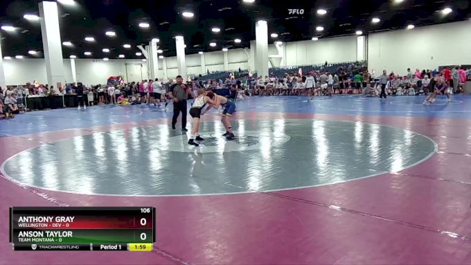 106 lbs Round 2 (16 Team) - Anthony Gray, Wellington - DEV vs Anson ...