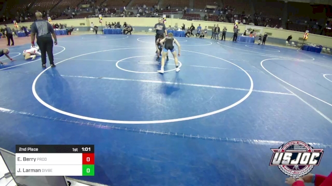 100 lbs 2nd Place - Eli Berry, Prodigy Wrestling vs Jace Larman ...