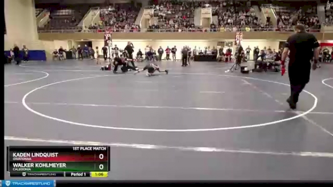 86 lbs 1st Place Match - Kaden Lindquist, Owatonna vs Walker Kohlmeyer ...