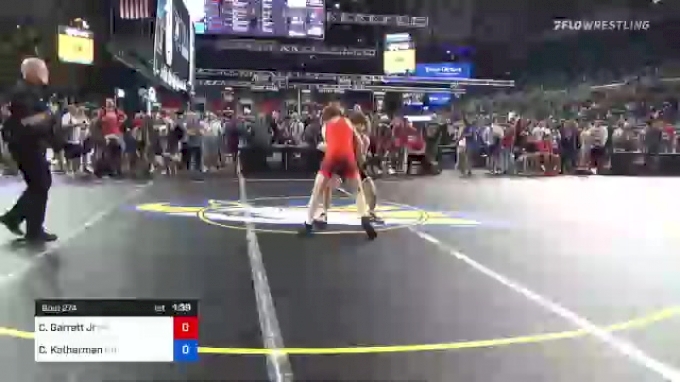 120 lbs Consi Of 64 #1 - Christopher Garrett Jr, Oklahoma vs Carter ...