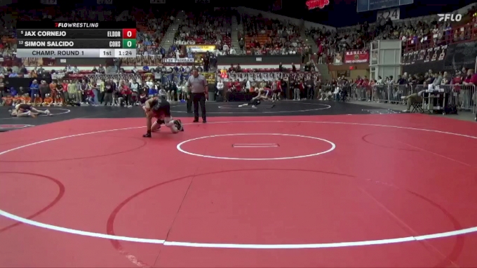 126 lbs Champ. Round 1 - Jax Cornejo, El Dorado vs Simon Salcido, Colby Hs