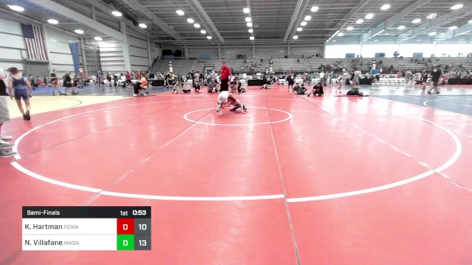 80 lbs Semifinal - Kolton Hartman, POWA vs Nelson Villafane, Mat ...
