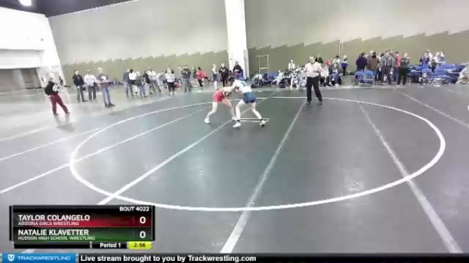 117-122 lbs Round 2 - Taylor Colangelo, Arizona Girls Wrestling vs ...