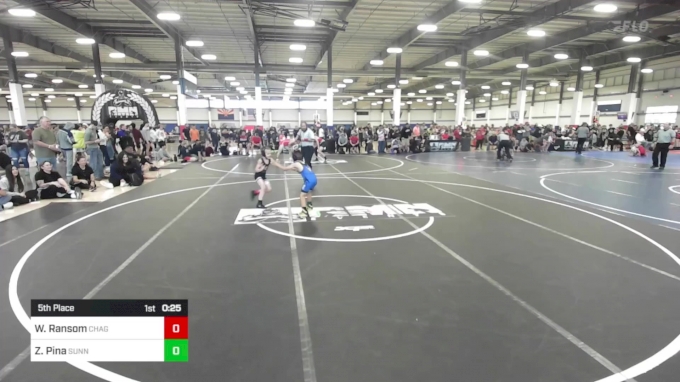 61 lbs 5th Place - Wyatt Ransom, Chagolla Trained WC vs Zeke Pina ...