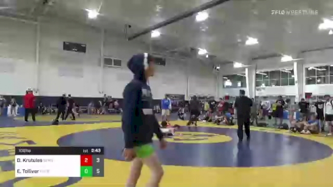 108 lbs Round 2 - Daniel Krutules, Strong House Wrestling vs Evan ...