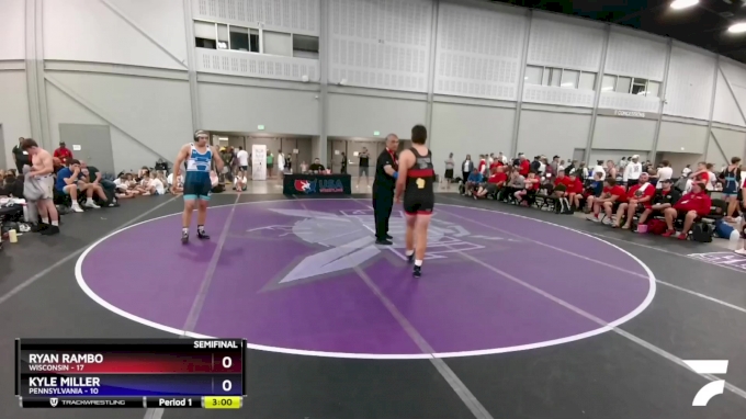 220 lbs Semis & 3rd Wb (16 Team) - Ryan Rambo, Wisconsin vs Kyle Miller ...
