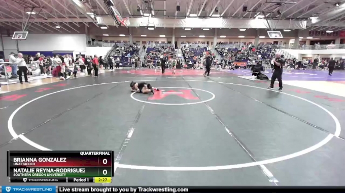 109 lbs Quarterfinal - Natalie Reyna-Rodriguez, Southern Oregon ...
