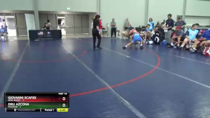 132 lbs Round 1 (8 Team) - Giovanni Scafidi, New Jersey vs Dru Azcona ...