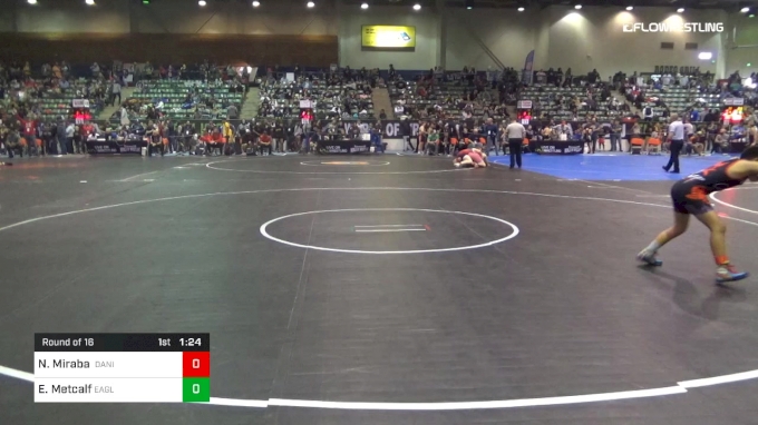 90 lbs Round Of 16 - Noah Mirabal, Daniel Cormier Wrestling vs Ethan ...