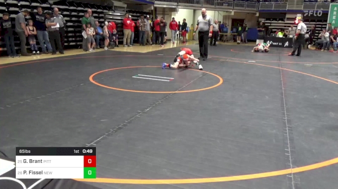 65 lbs Consi Of 32 #2 - Greyson Brant, Pittston vs Porter Fissel, New ...