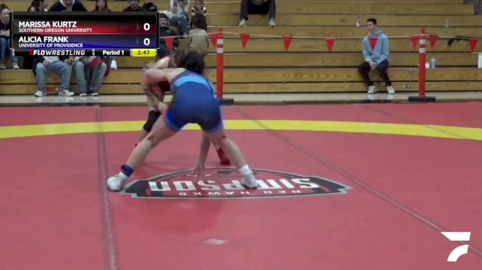 117 lbs Semifinal - Alicia Frank, University Of Providence vs Marissa ...
