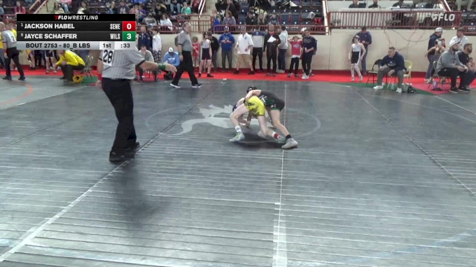 80_B lbs Consi Of 8 #2 - Jackson Habel, Seneca Valley vs Jayce Schaffer ...