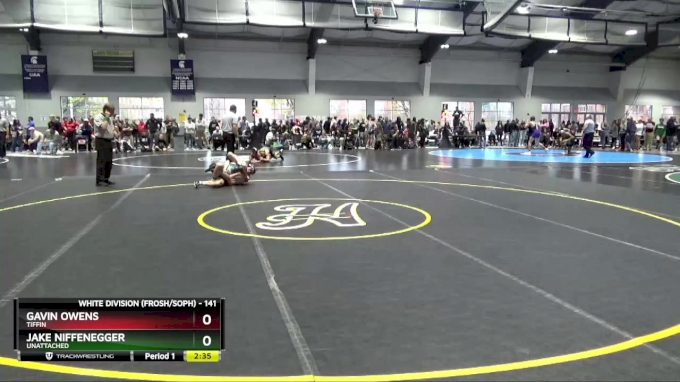 141 lbs Champ. Round 2 - Gavin Owens, Tiffin vs Jake Niffenegger ...