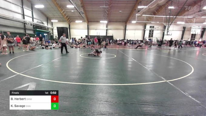 55.6 lbs Final - Bryce Herbert, SMWC WolfPack vs Kyle Savage, Scanlan ...