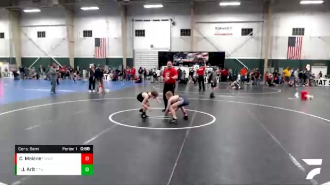 100 lbs Cons. Semi - Jackson Arlt, Chineeto Trained Wrestling vs ...