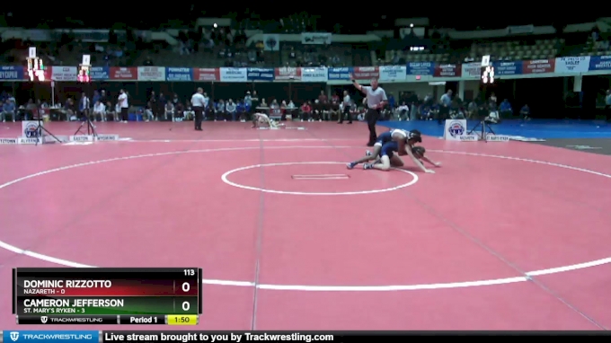 113 lbs Semis & 1st Wrestleback (8 Team) - Cameron Jefferson, St. Mary ...