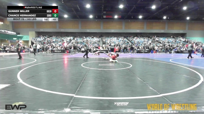 145 lbs Consi Of 32 #2 - Gunner Miller, Hurricane Wrestling vs Chance ...