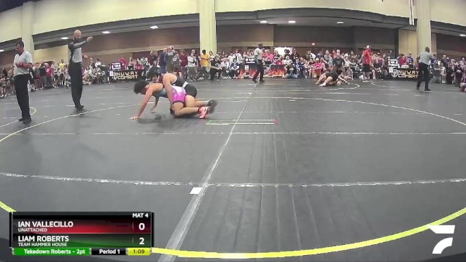 155 lbs Quarterfinal - Liam Roberts, Team Hammer House vs Ian ...