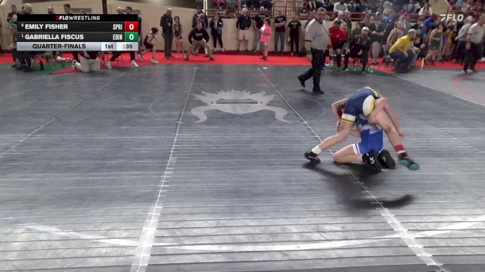 86_G lbs Quarterfinal - Emily Fisher, Springfield Montco vs Gabriella ...
