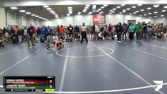 78 lbs Champ. Round 1 - Jonah Hodel, Willie Walters Wrestling Club vs ...