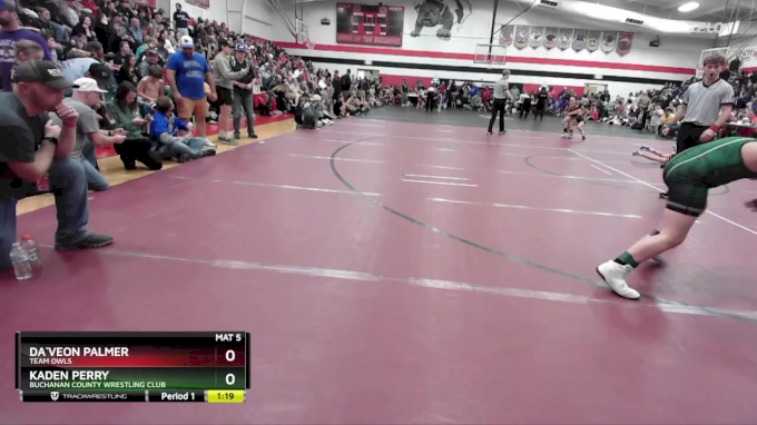 120-130 lbs Round 1 - Kaden Perry, Buchanan County Wrestling Club vs Da ...