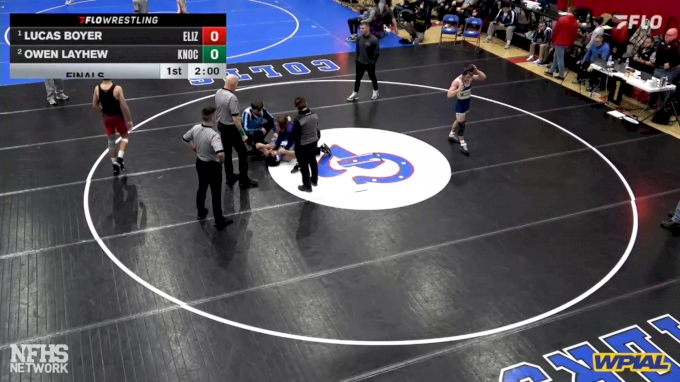 145 lbs Final - Lucas Boyer, Elizabeth Forward vs Owen Layhew, Knoch