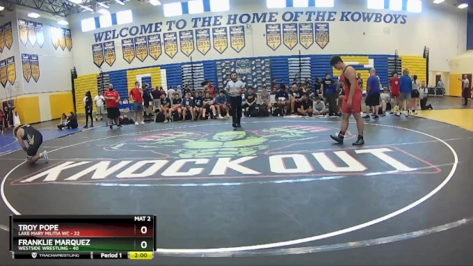 285 lbs Round 6 (8 Team) - Franklie Marquez, Westside Wrestling vs Troy ...