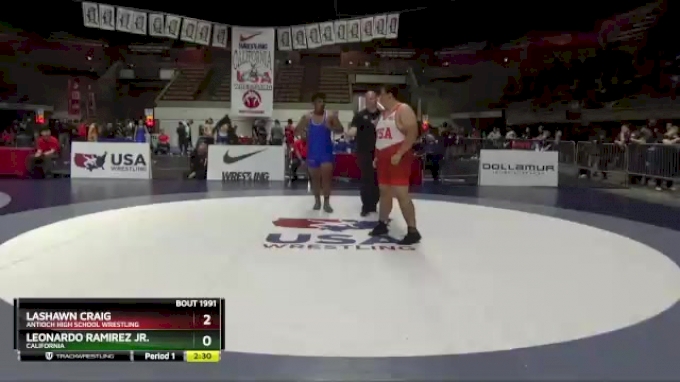 285 lbs Quarterfinal - LaShawn Craig, Antioch High School Wrestling vs ...