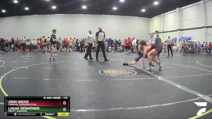 170 lbs Quarterfinal - John Grove, Carolina Takedown Club vs Logan ...