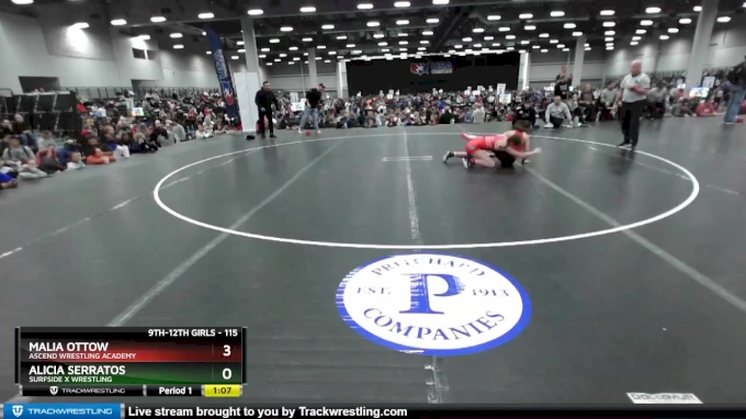 115 lbs Semifinal - Malia Ottow, Ascend Wrestling Academy vs Alicia ...
