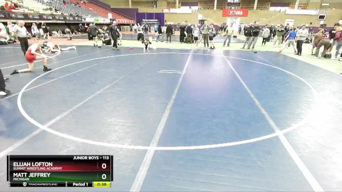 113 lbs Cons. Round 1 - Matt Jeffrey, Michigan vs Elijah Lofton, Summit ...