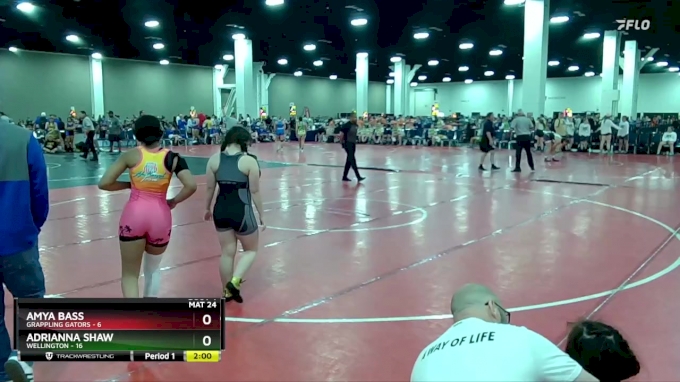 120 lbs Round 1 (8 Team) - Adrianna Shaw, Wellington vs Amya Bass ...