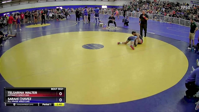 105 lbs Round 1 - Telsarina Walter, HotShots Wrestling vs Sarahi Chavez ...