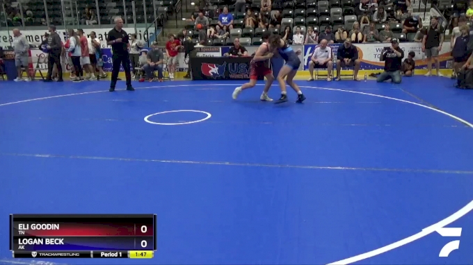 136 lbs Cons. Semi - Eli Goodin, TN vs Logan Beck, AK