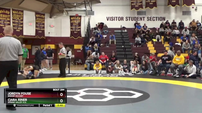 140 lbs 3rd Place Match - Ciara Riner, Spring Valley H.S. vs Jordyn ...