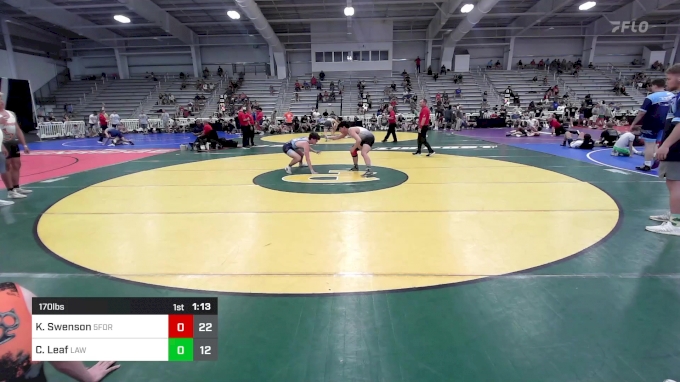 170 lbs Rr Rnd 1 - Kyler Swenson, 5forty Brawlers vs Caidyn Leaf, Off ...