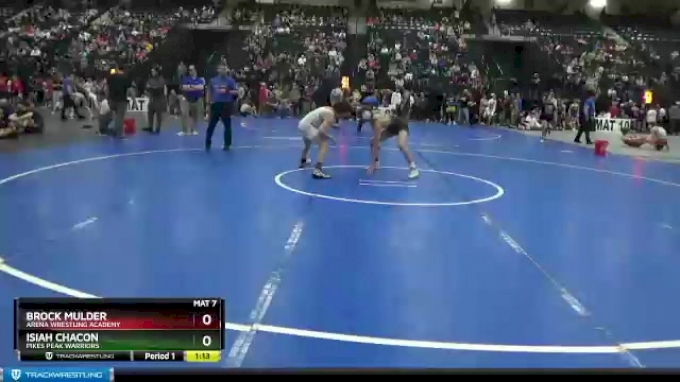 135 lbs Quarterfinal - Isiah Chacon, Pikes Peak Warriors vs Brock ...
