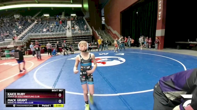 82 lbs 2nd Place Match - Kaice Ruby, Touch Of Gold Wrestling Club vs ...