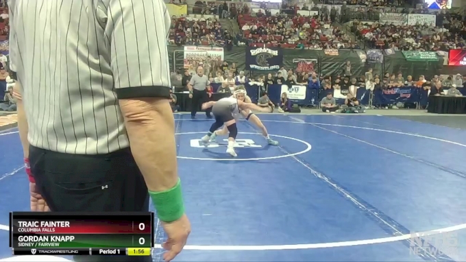 A - 113 lbs 1st Place Match - Traic Fainter, Columbia Falls vs Gordan ...