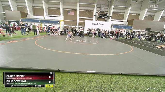 57 lbs Round 2 - Ellie Downing, Wyoming Underground Wrestling vs Claire ...