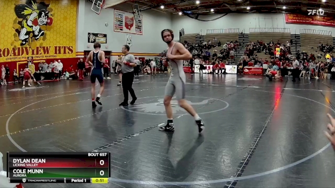 132 lbs Cons. Round 5 - Cole Munn, Aurora vs Dylan Dean, Licking Valley