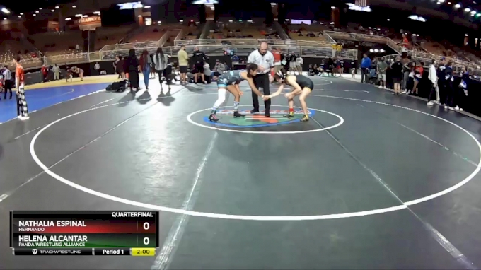 110 lbs Quarterfinal - Nathalia Espinal, Hernando vs Helena Alcantar ...