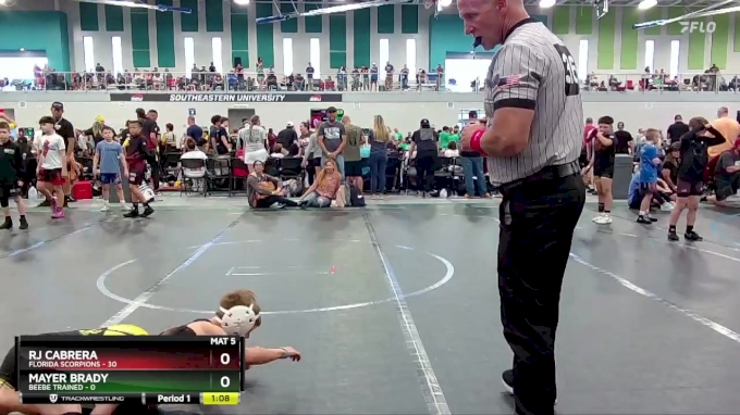 68 lbs Round 3 (6 Team) - RJ Cabrera, Florida Scorpions vs Mayer Brady ...