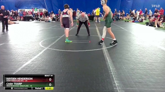130 lbs Round 4 (8 Team) - Cash Tharp, Neighborhood Wrestling vs Hayden ...