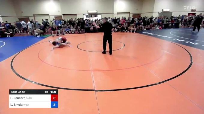71 kg Cons 32 #2 - Eli Leonard, Sarbacker Wrestling Academy vs Lane ...