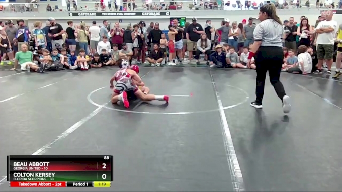 88 lbs Semis & 1st Wrestleback (8 Team) - Colton Kersey, Florida ...