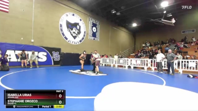 190 lbs Quarterfinal - Stephanie Orozco, Righetti vs Isabella Urias ...