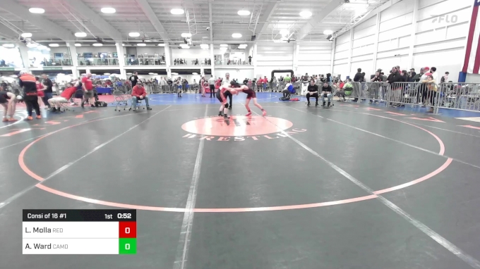 106 lbs Consi Of 16 #1 - Luke Molla, Red Roots WC vs Angus Ward, Camden ...