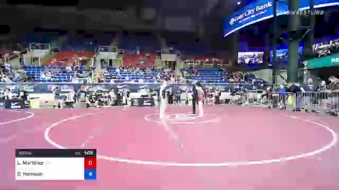 100 lbs Consi Of 16 #1 - Luna Martinez, Washington vs Gable Hemann, Iowa